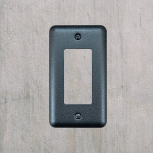 Matte Black Texture Powder Coated Toggle, Rocker, Duplex, and Blank ...