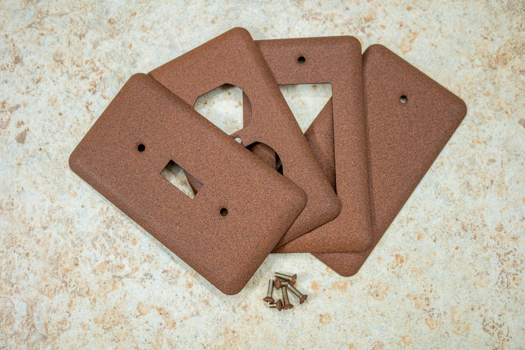 Western Rust Powder Coated Toggle, Rocker, Duplex, and Blank Round ...