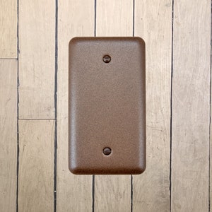 Walnut Texture Powder Coated Toggle, Rocker, Duplex, and Blank Round ...