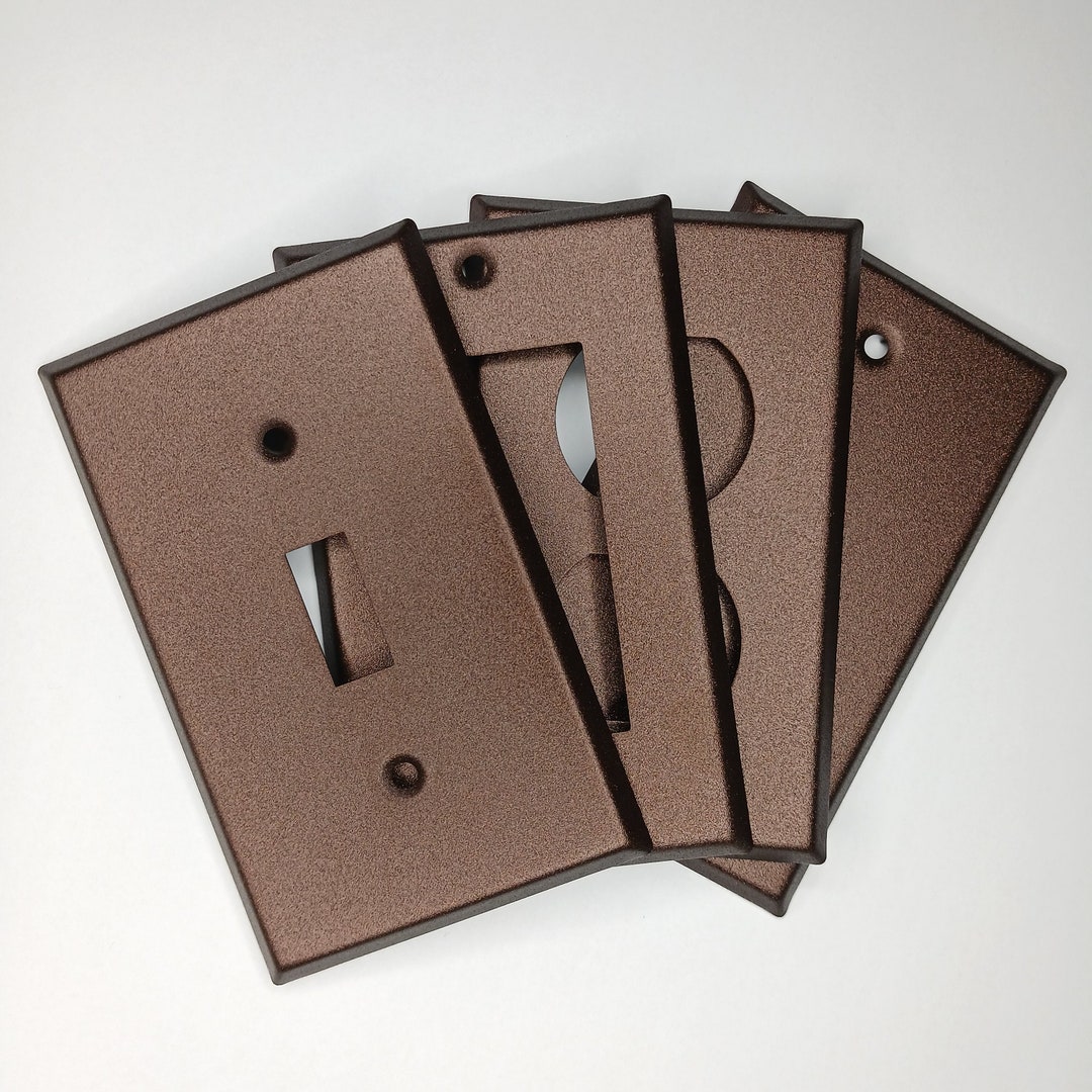 Copper Cast Powder Coated Toggle, Rocker, Duplex, and Blank Metal ...