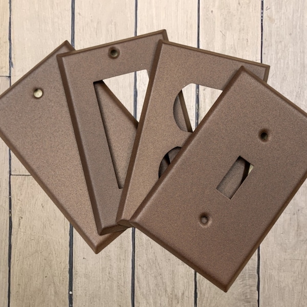 Dark Wood Outlet Cover - Etsy