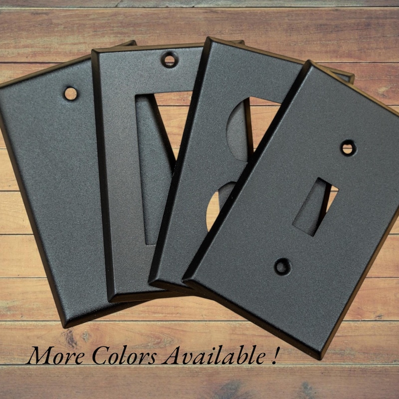 Black Switch Plates Metal - Etsy