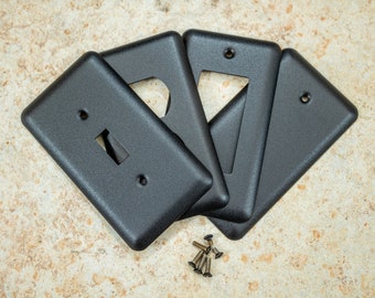 Walnut Texture Powder Coated Toggle, Rocker, Duplex, and Blank Standard ...