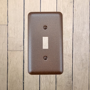 Walnut Texture Powder Coated Toggle, Rocker, Duplex, and Blank Round ...