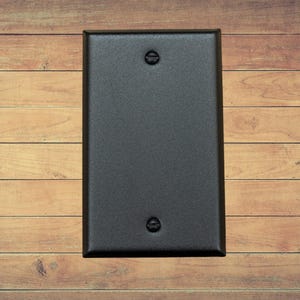 Rustic Black Cast Powder Coated Stainless Steel Switch Plates- Standard ...