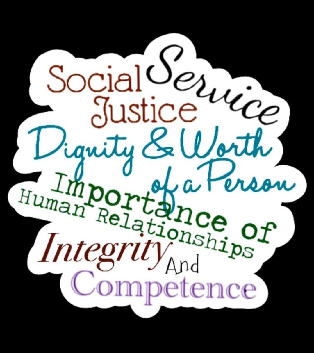 Social Work Standards- Sticker-skelestrial Creations - Etsy