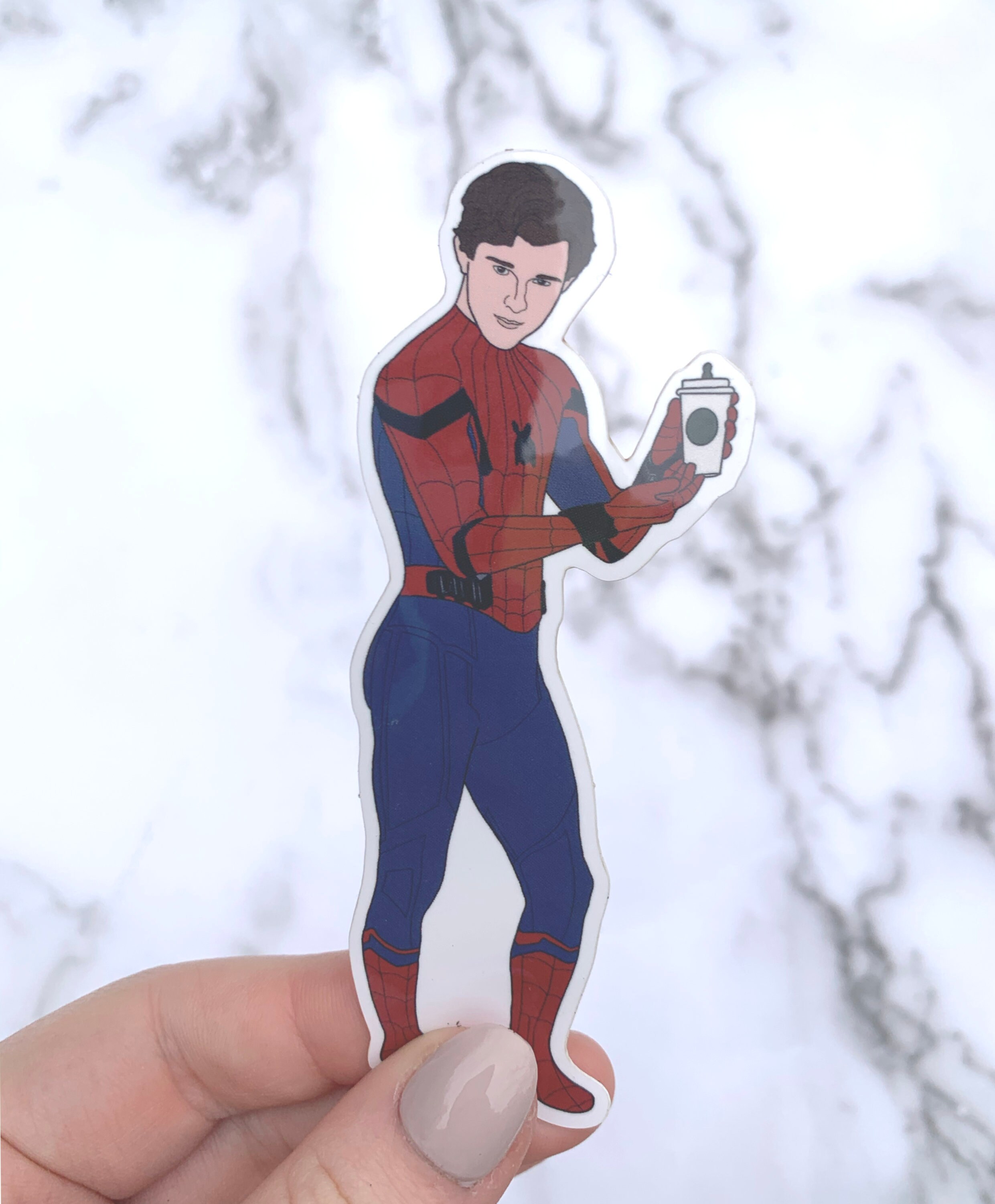 Spiderman Tom Holland Sticker Peter Parker. Fandom - Etsy