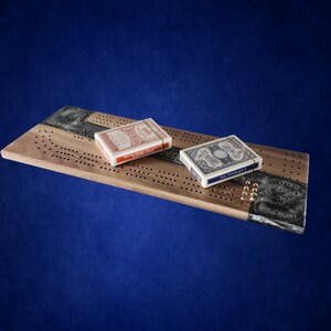 Handcrafted Wood Cribbage Board: Rustic Card Game With Pegs - Etsy