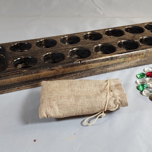 Mancala | Hand-crafted | Solid Wood | Sungka | Kalah | Oware | Congkak ...
