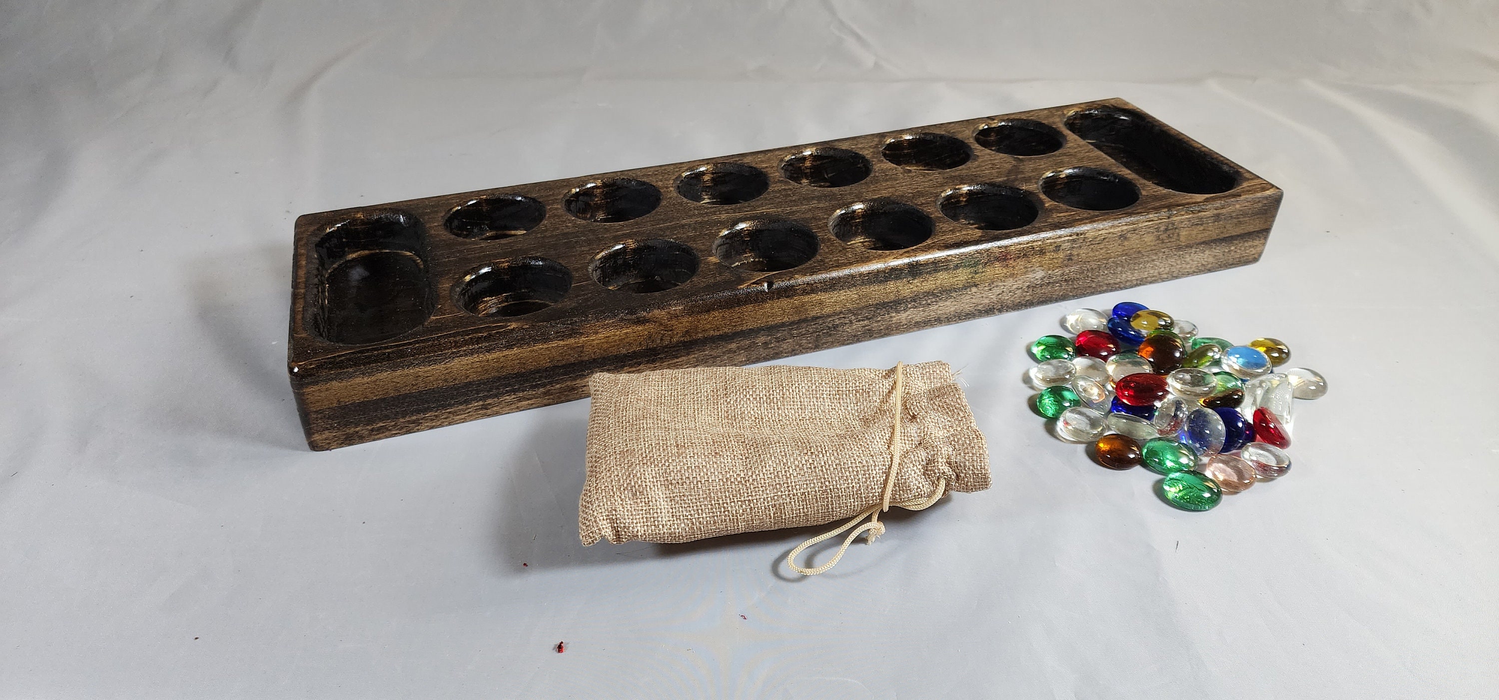 Ultimate Mancala Hand-crafted Solid Wood Sungka Kalah Oware Congkak Ayo ...