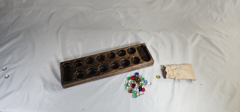 Mancala | Hand-crafted | Solid Wood | Sungka | Kalah | Oware | Congkak ...