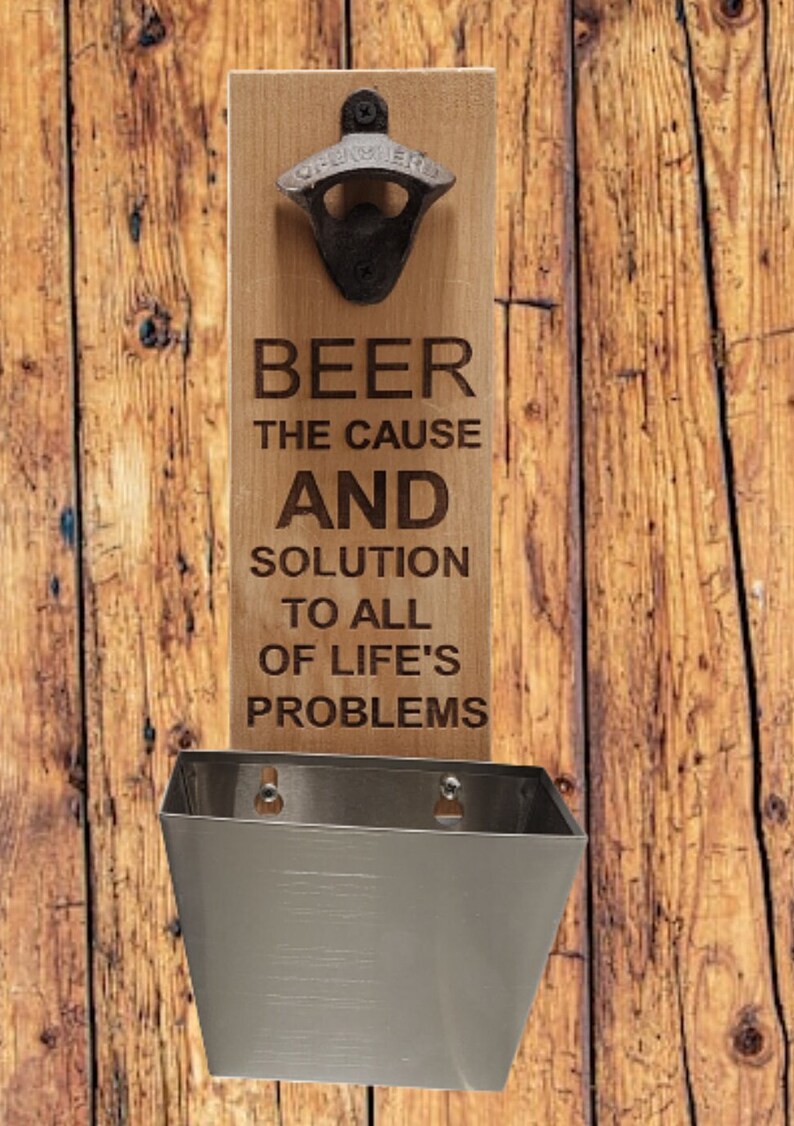 Bottle Opener - Wall Mounted - Words of Wisdom Are Always Free - Etsy