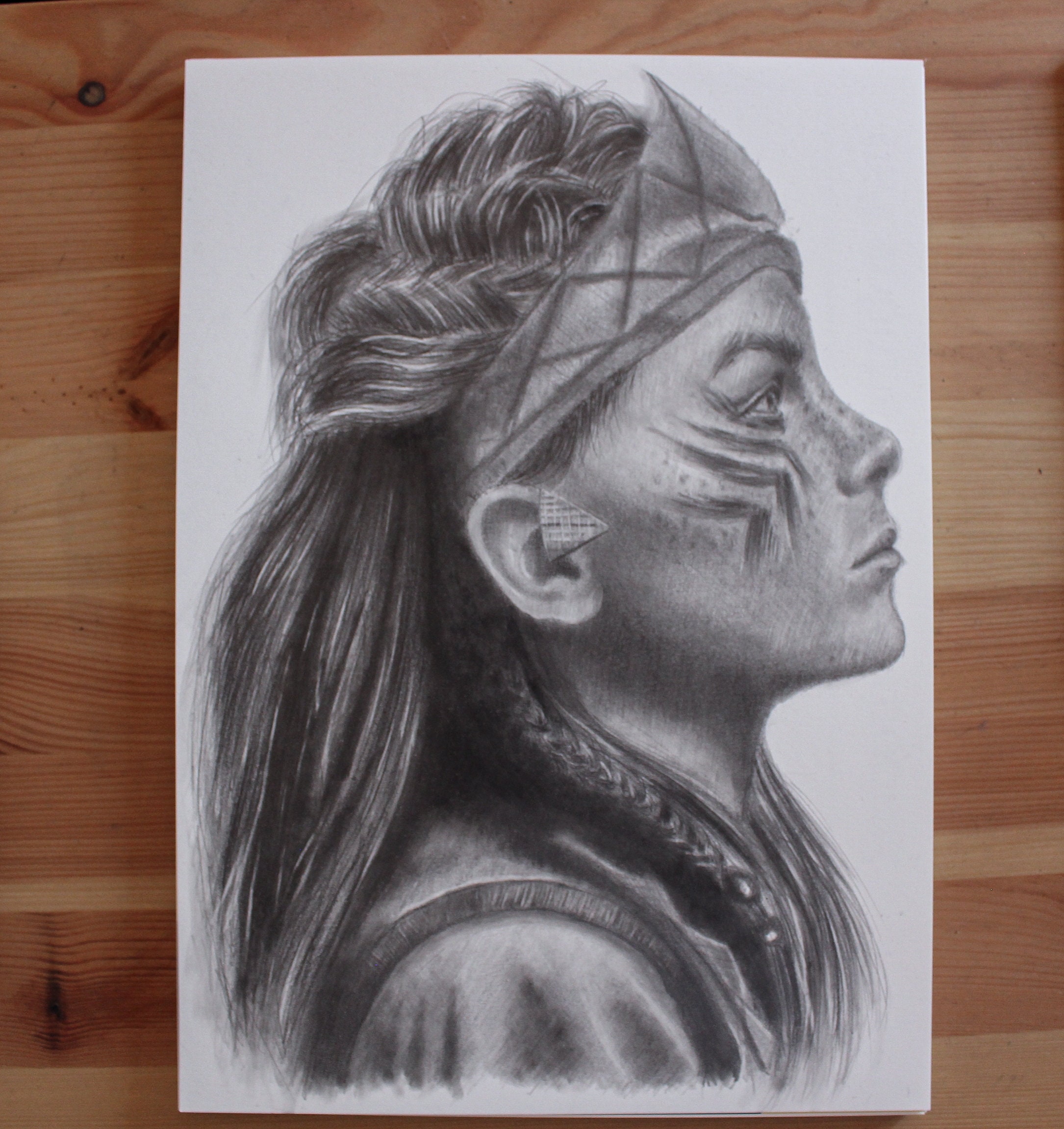 Aloy Horizon Zero Dawn Original Portrait Drawing Pencil Fanart - Etsy