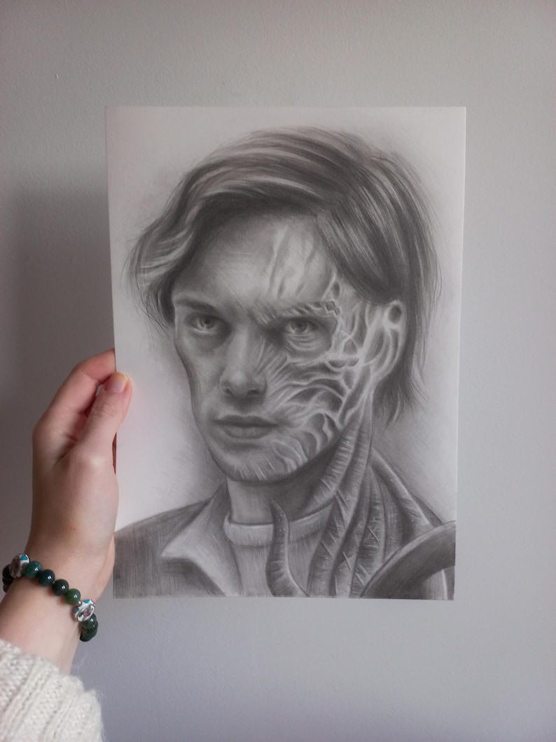 Vecna Henry Creel Stranger Things Original Portrait Drawing Pencil ...