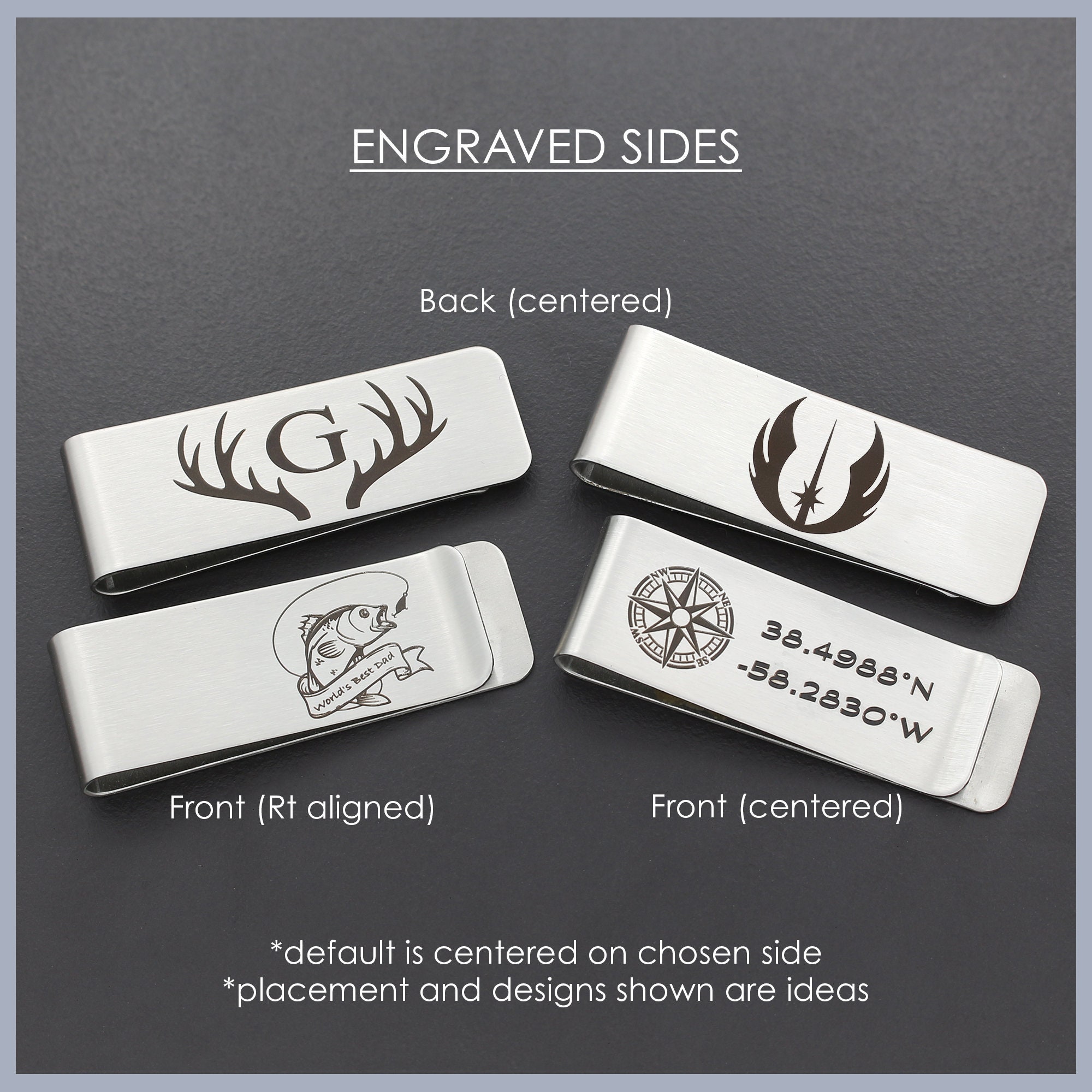 Personalized Money Clip, Business Logo Money Clip, Star Wars Money ...