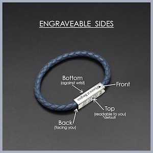 Leather Braided Star Wars Aurebesh Bolo Mens Bracelet, Mandalorian ...