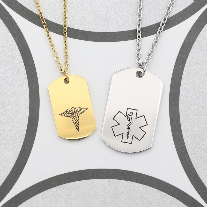 Medical Id Necklace - Etsy