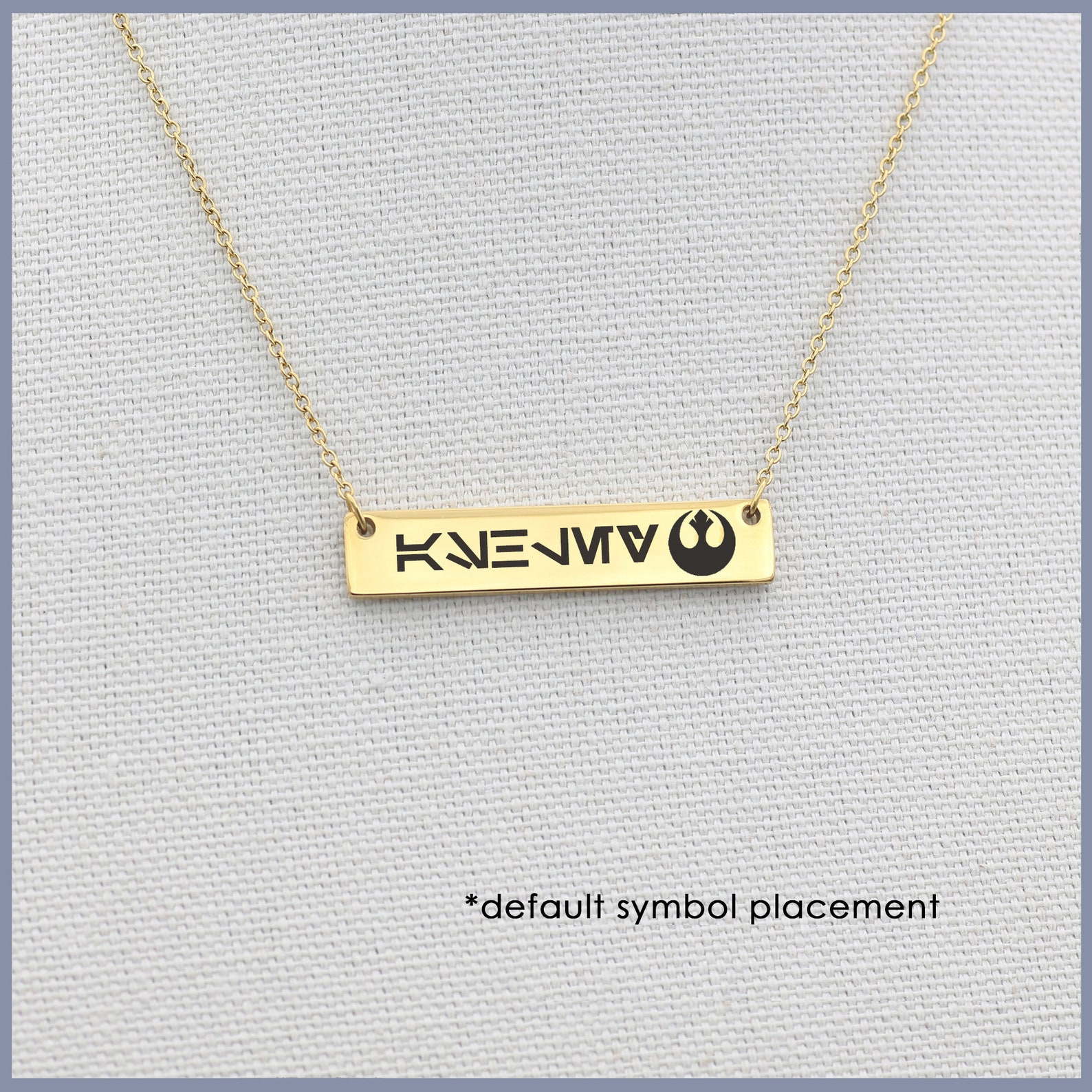 Star Wars Aurebesh Name Necklace Jedi Order Custom Rebel - Etsy