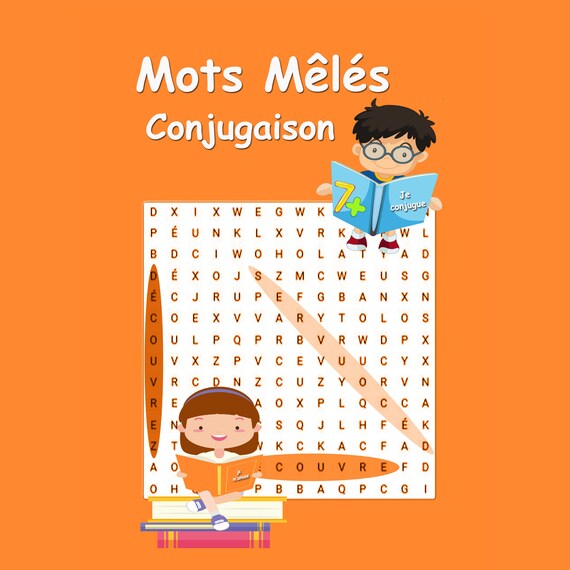 Mots Mêlés Conjugaison Apprendre En S'amusant - Etsy