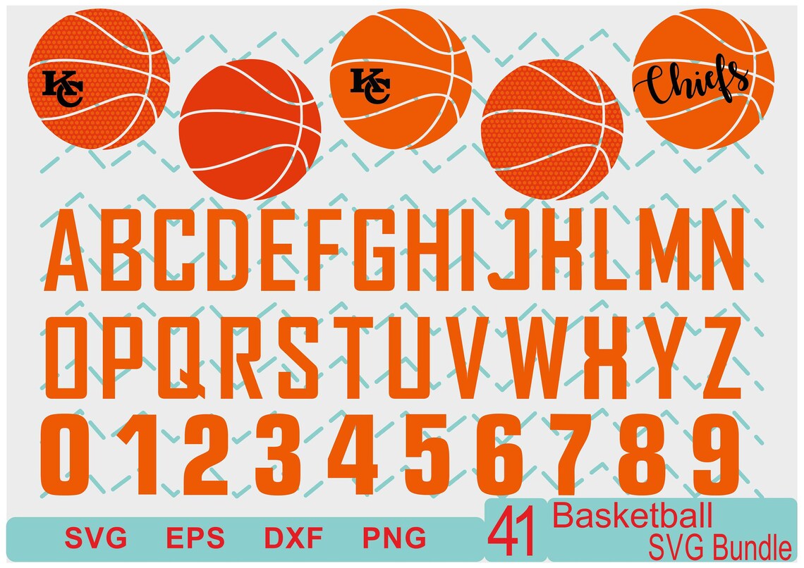 Baloncesto svg letras digitales alfabeto de baloncesto | Etsy