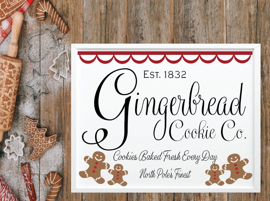Gingerbread Svg, Cookies Svg, Gingerbread Cookie Co Svg, Santa's ...