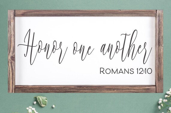 Honor One Another Cut File Romans 12:10 svg Love svg | Etsy
