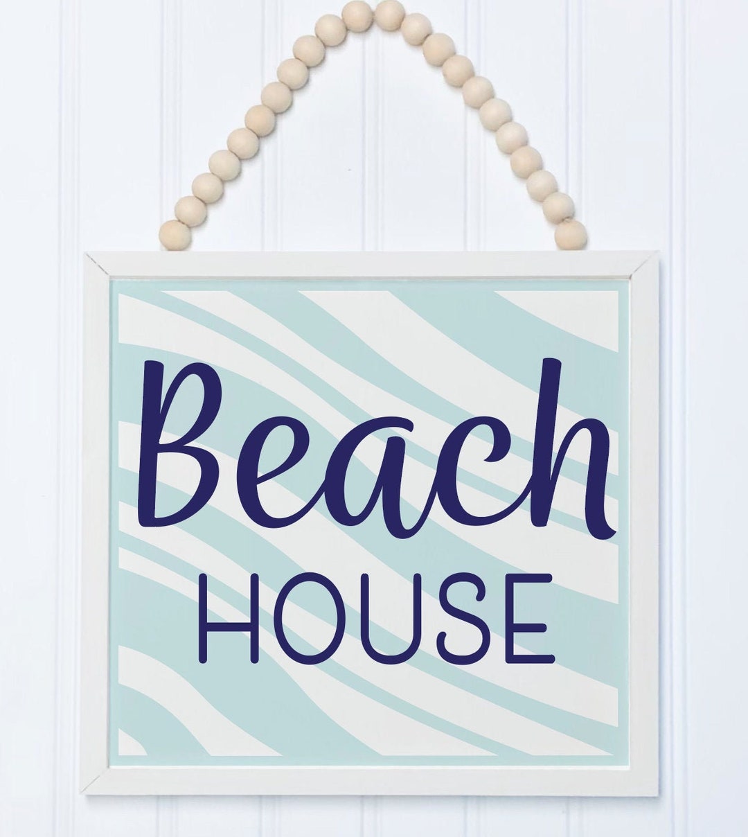 Beach House Cut File, Beach Sign Svg, Wave Background Stencil Svg ...
