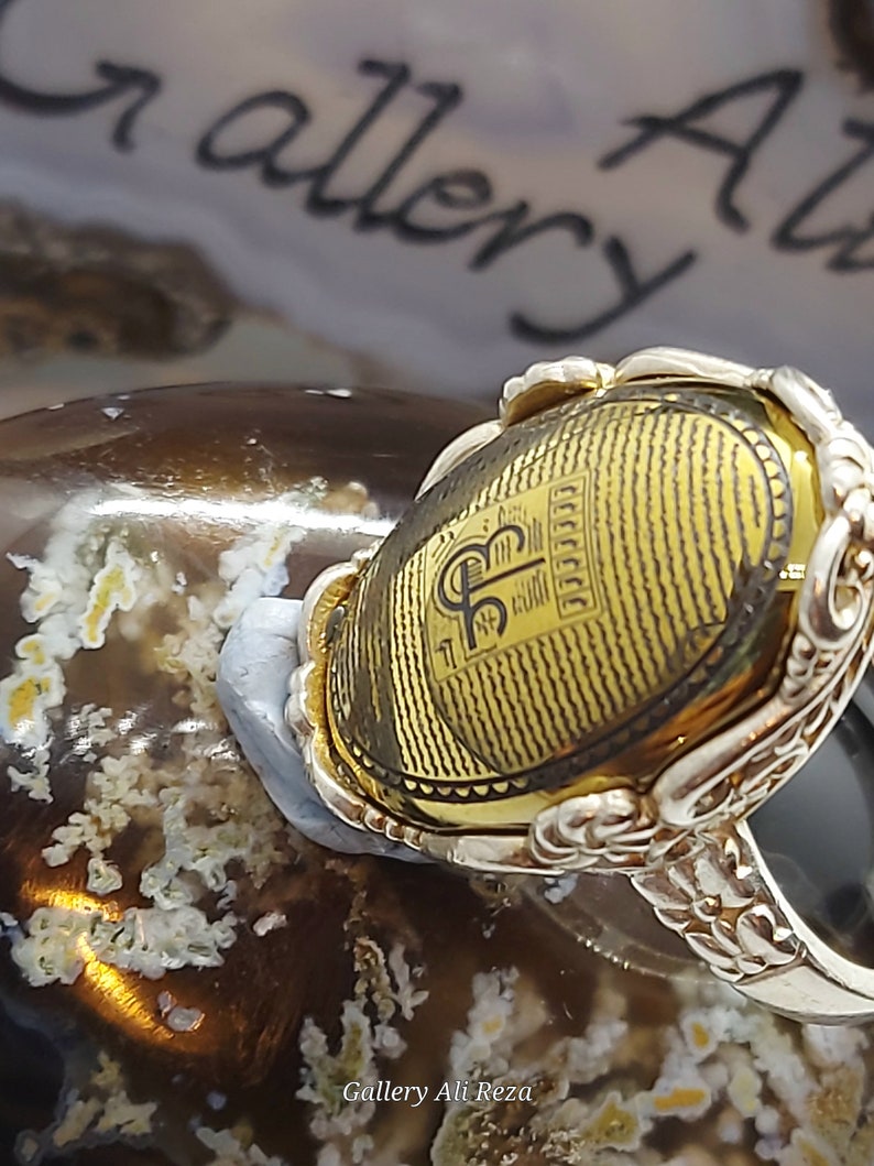 Ayn Ali Amulet Powerful Hematite Hadeed Sini 925 Silver Ring - Etsy
