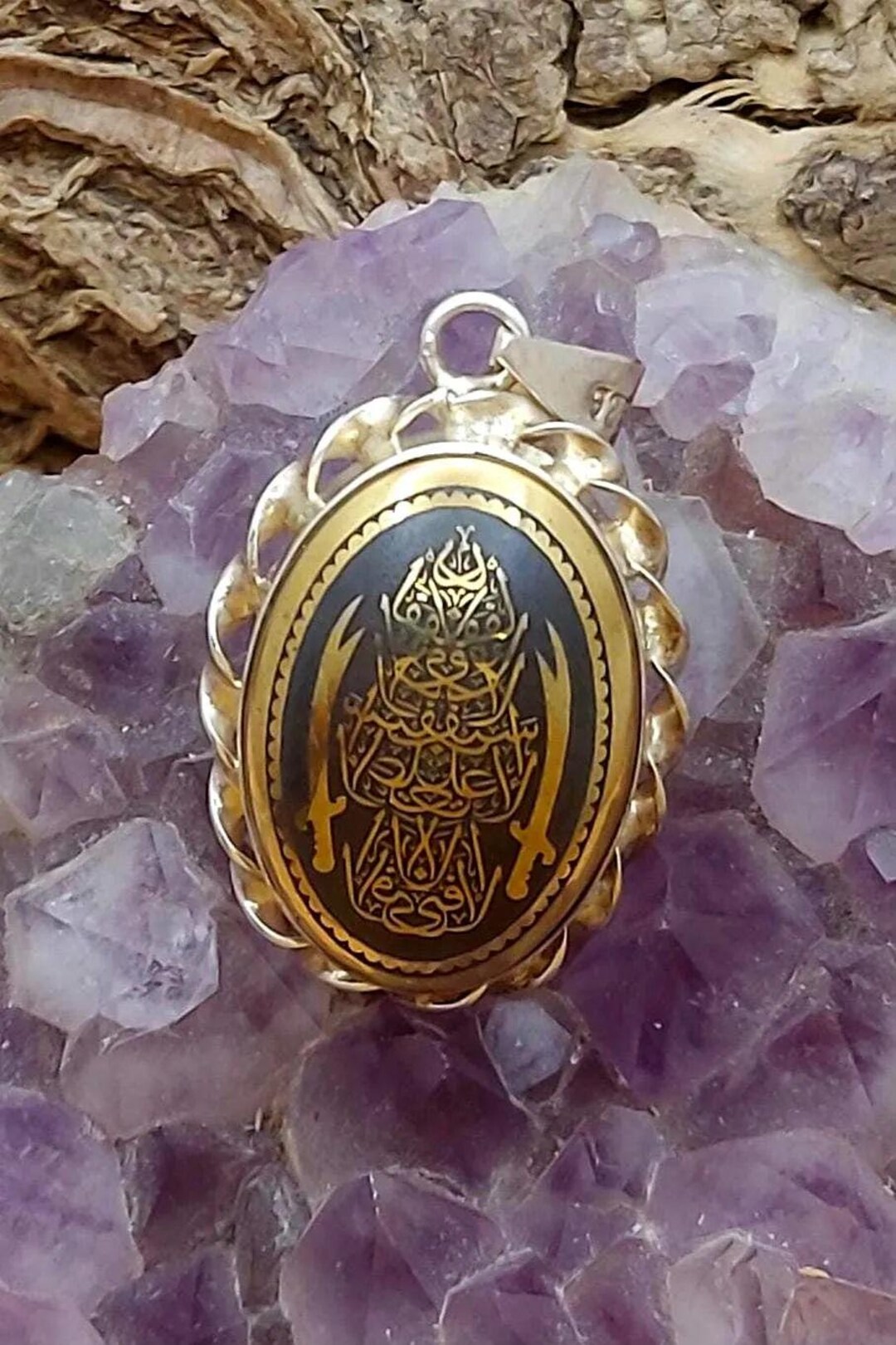 Genuine Hadid Sini Natural Hematite Seeni Real Hadeed Cini 925 Silver ...