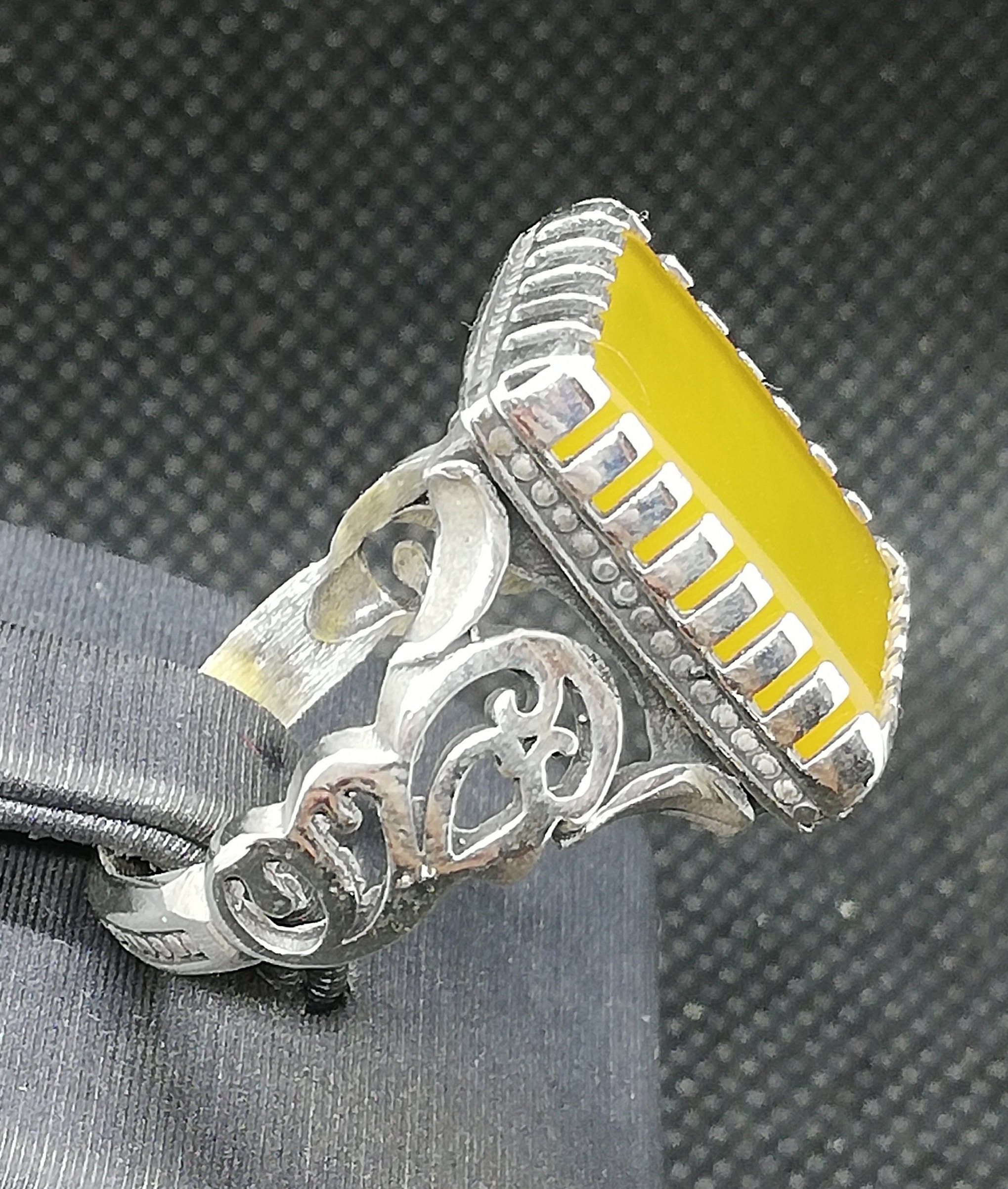 Sharaf Al Shams Aqeeq 925 Silver Ring, Islamic Talisman Amulet - Etsy