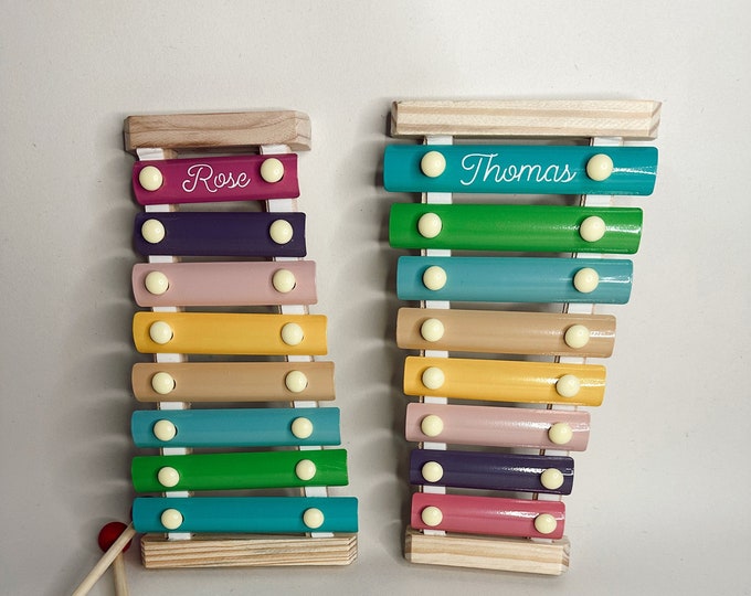 Personalised Xylophone Pastel Xylophone Birthday Gift - Etsy