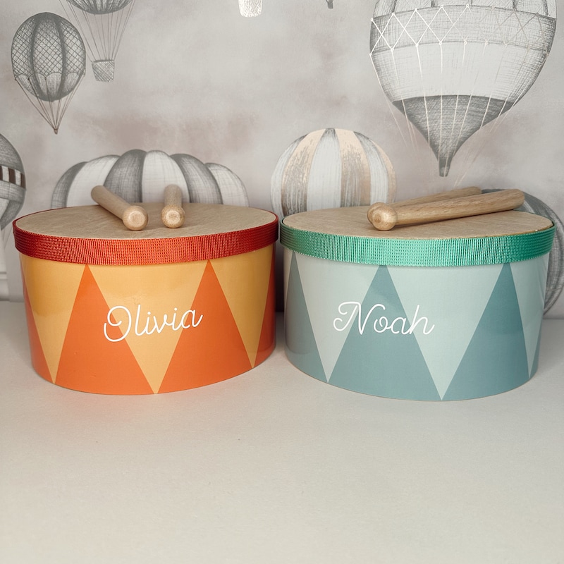 Kids Drum Orange - Etsy UK