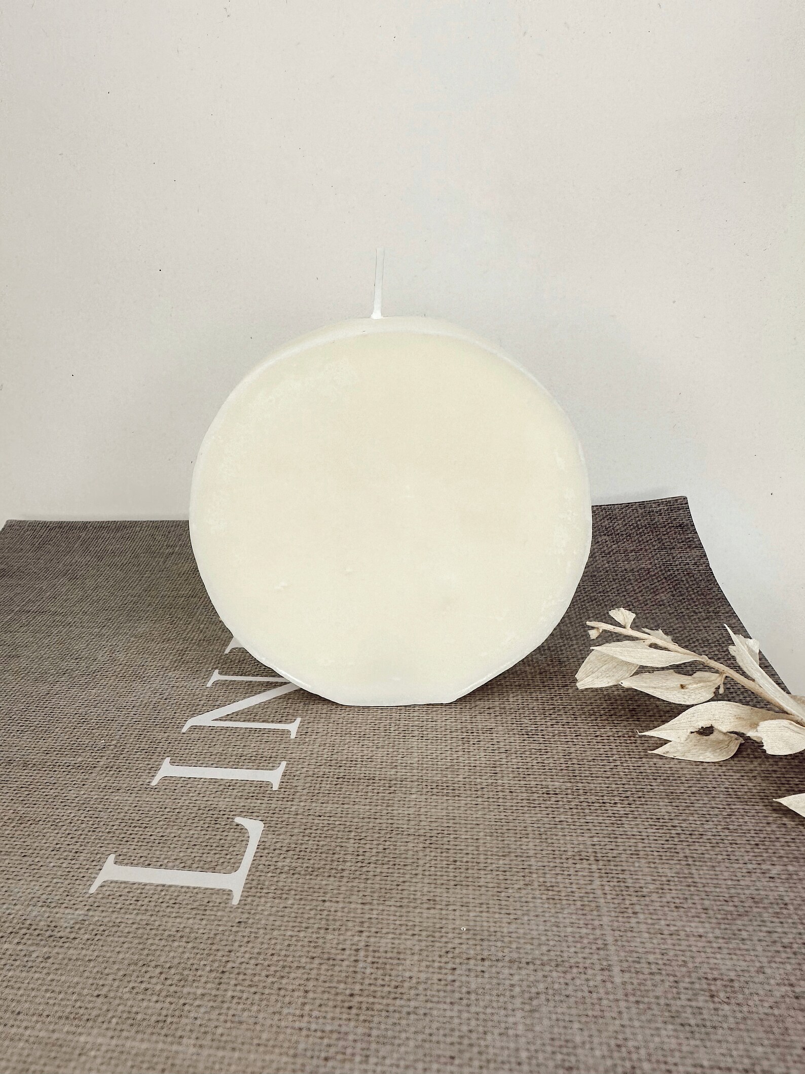 LARGE MOON CANDLE Natural Scented Moon Candle Vegan - Etsy