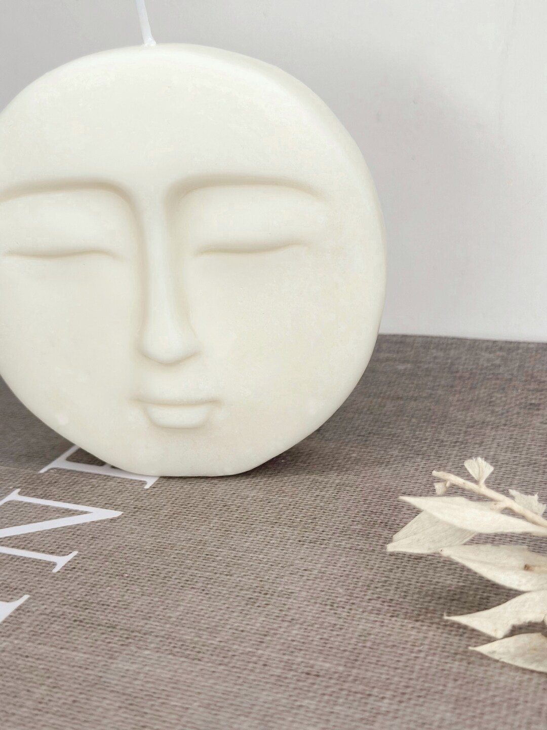 LARGE MOON CANDLE | Natural Scented Moon Candle | Vegan Friendly ...