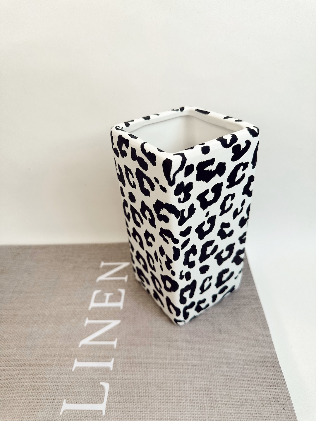 Leopard Print Vase | Animal Print Vase | Leopard Print Ornament|hand ...