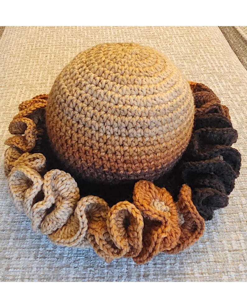 Frilly Ruffle Crochet Hat • Ruffle Crochet Hat • Ruffle Crochet Bucket ...