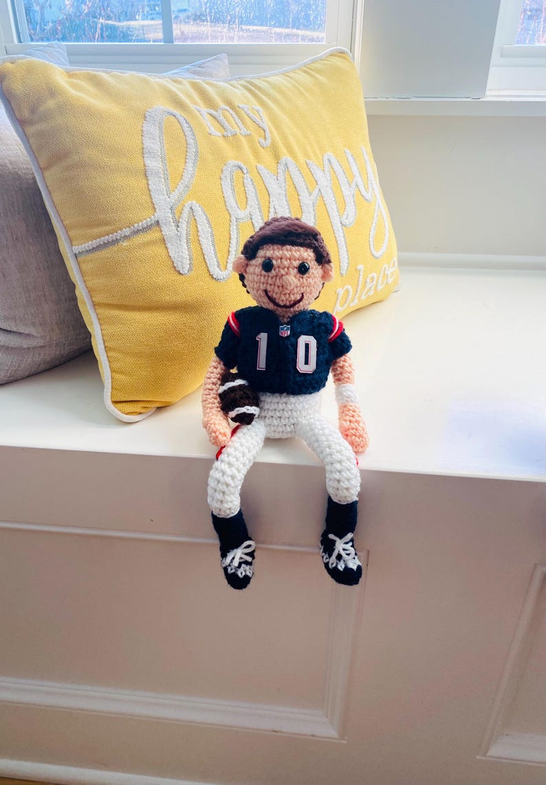 Drake Maye #10 Patriot Football Player Stuffie *or Customize to Any ...
