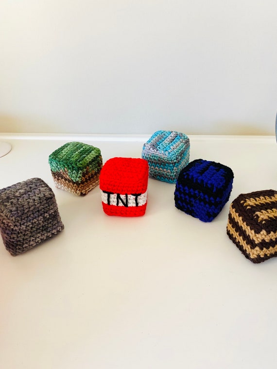 Minecraft Inspired Blocks Stuffies - Etsy