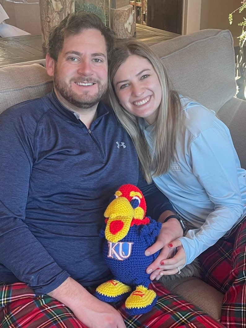 Crochet Jayhawk Stuffed Animal: Kansas University Fan Gift - Etsy