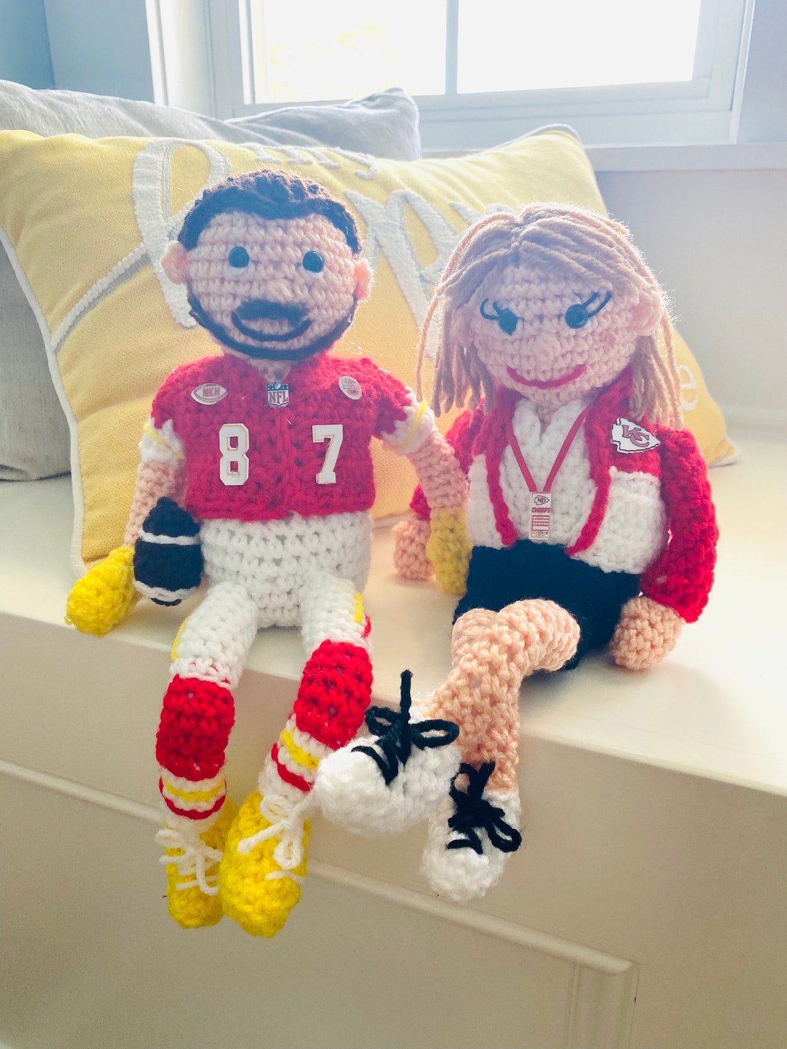 Pattern Travis Kelce KC Chief Crochet or Customize to Any Football ...