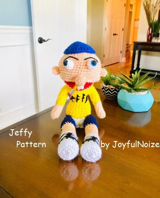Pattern Jeffy Youtube Character Crochet Doll Stuffie | Etsy