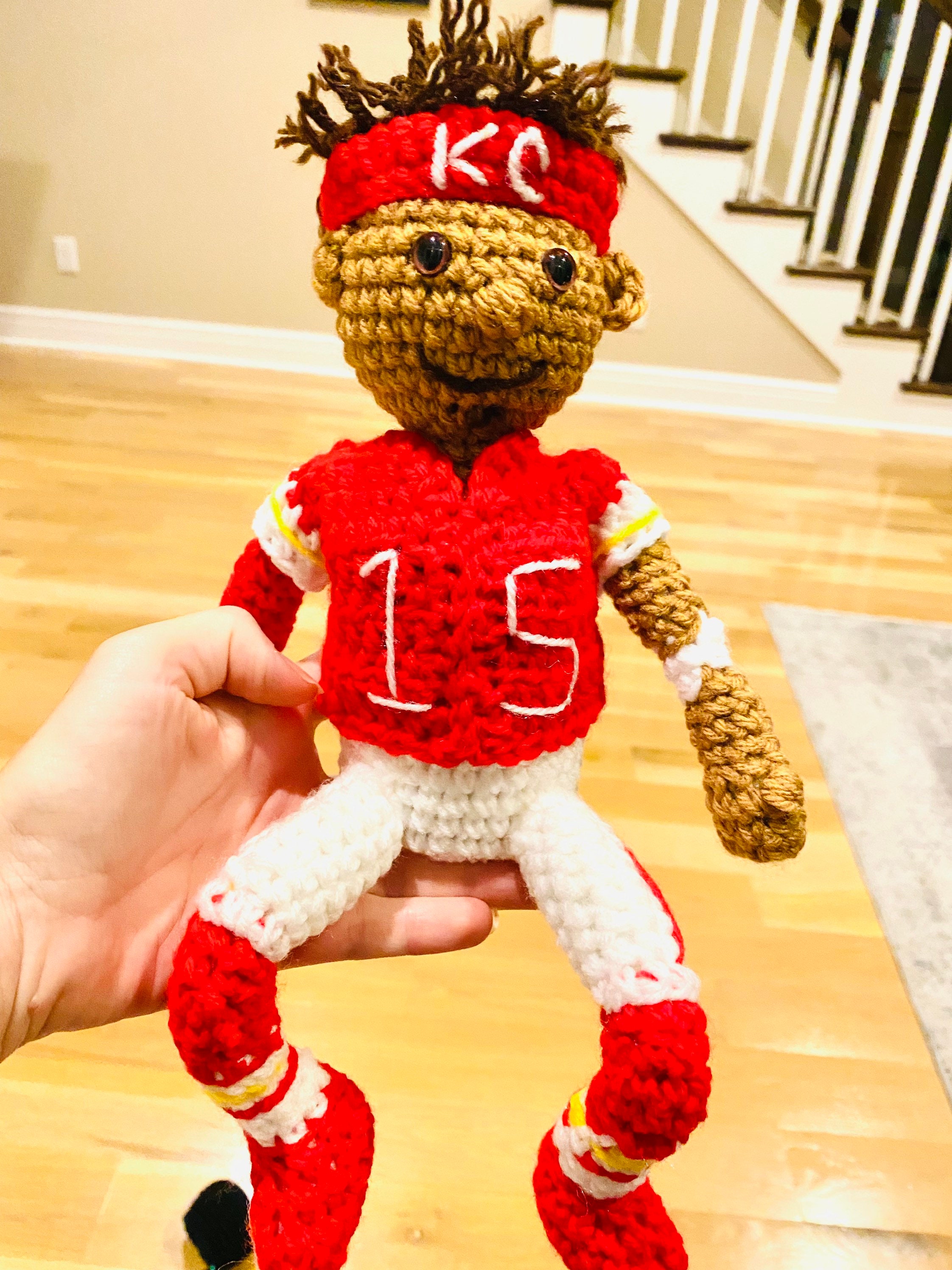 Pattern Patrick Mahomes KC Chiefs Crochet or Customize to Any - Etsy