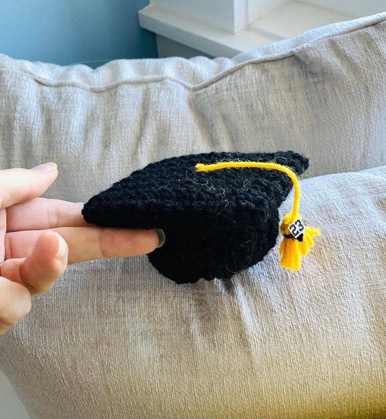 Mini Crochet Graduation Cap Class of 2025 - Etsy