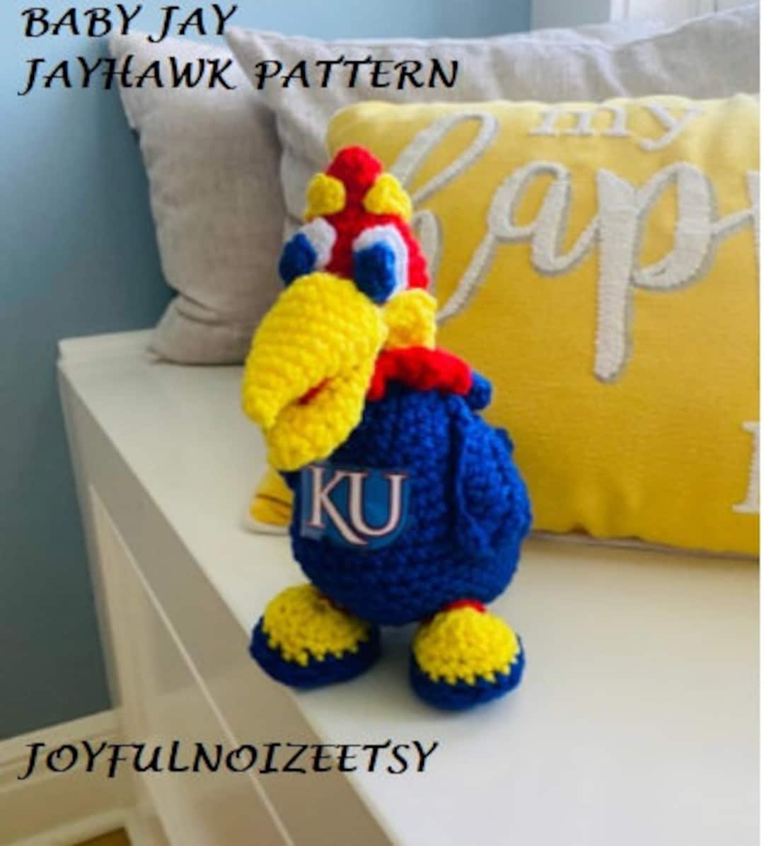 Pattern Baby Jay Jayhawk Stuffie - Etsy