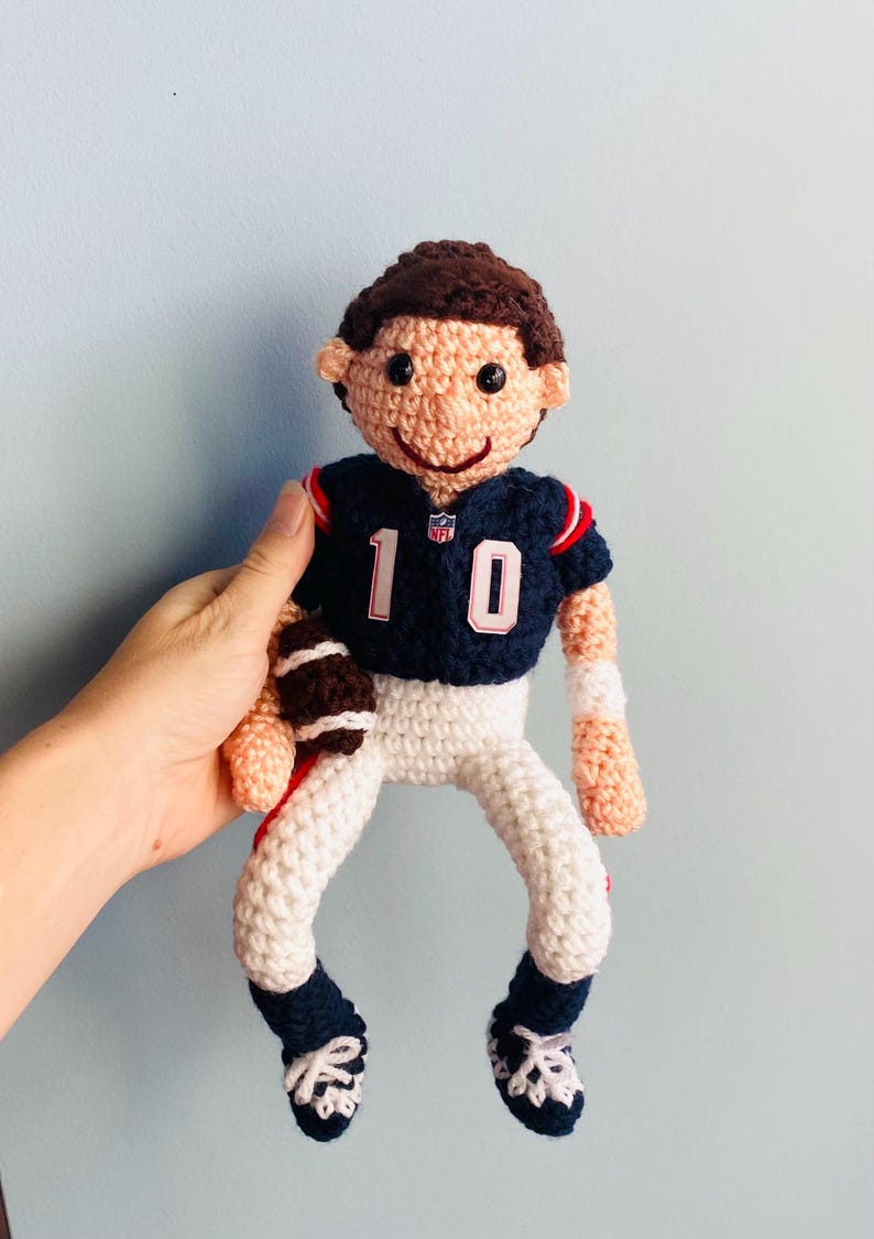 Drake Maye #10 Patriot Football Player Stuffie *or Customize to Any ...