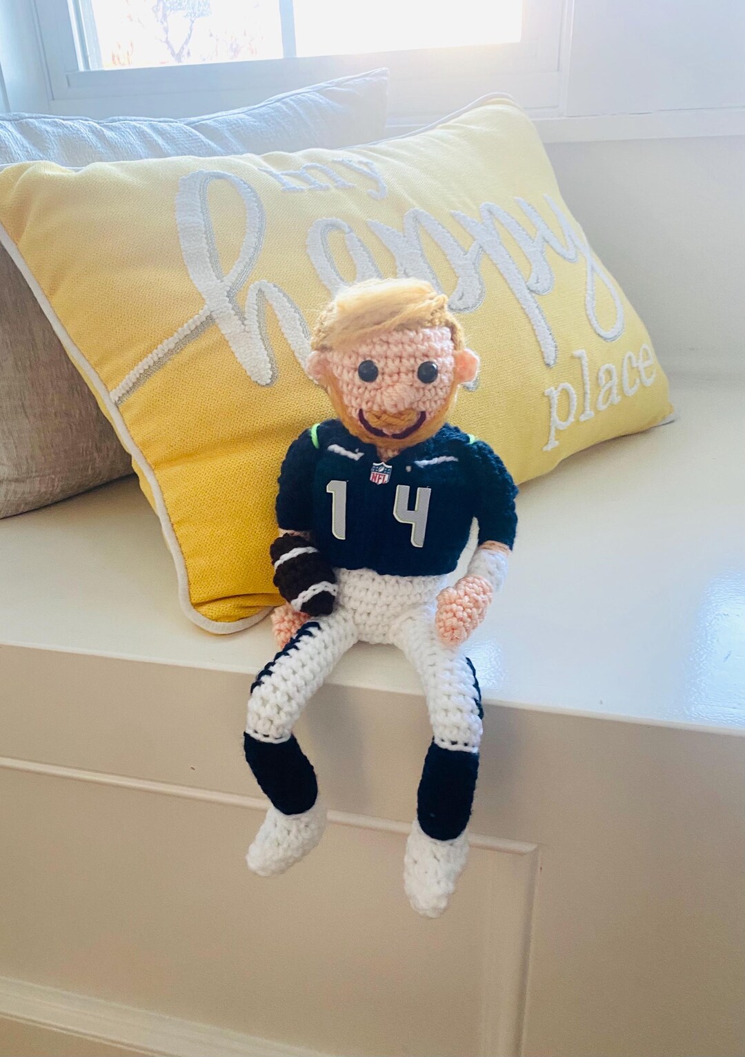 Pattern Sam Darnold #14 Football Player Stuffie *or Customize to Any ...