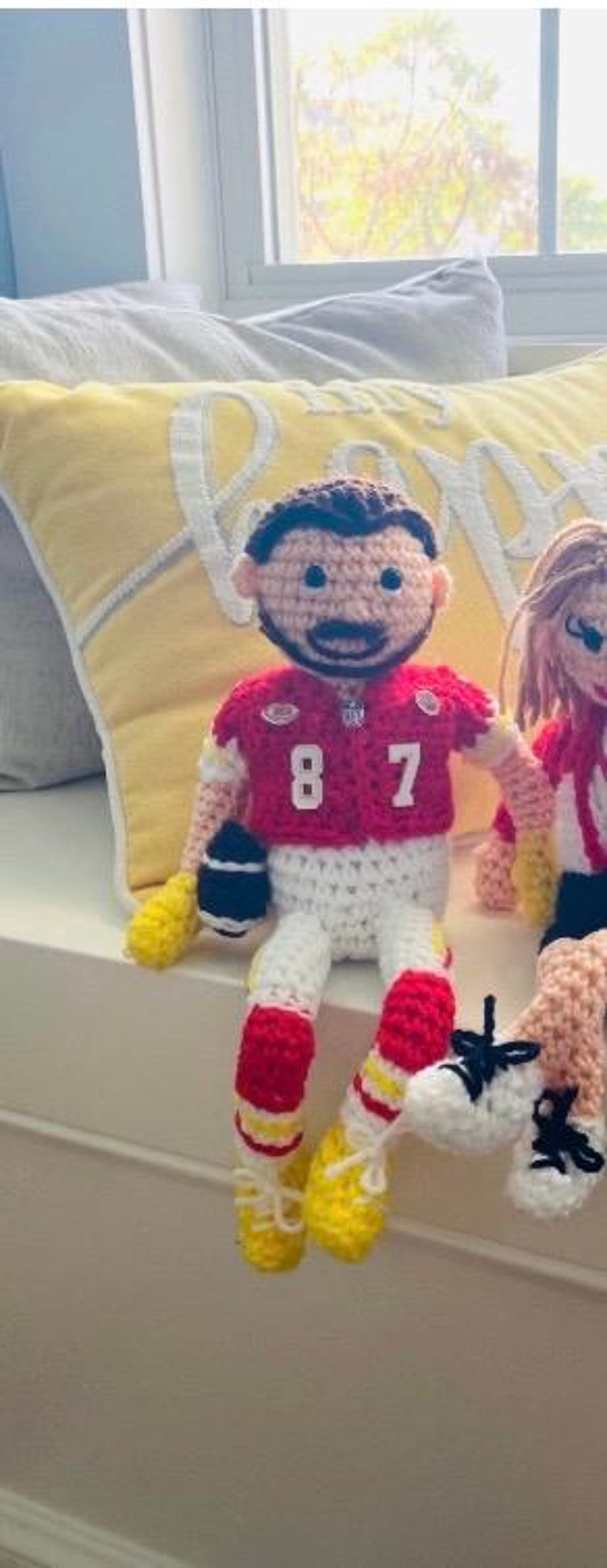 Travis Kelce Chief #87 Football Player Stuffie *or Customize to Any ...