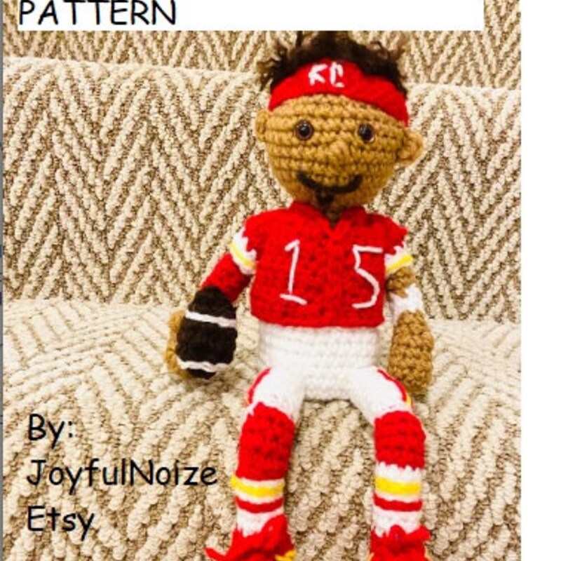 Crochet Football Player - Etsy