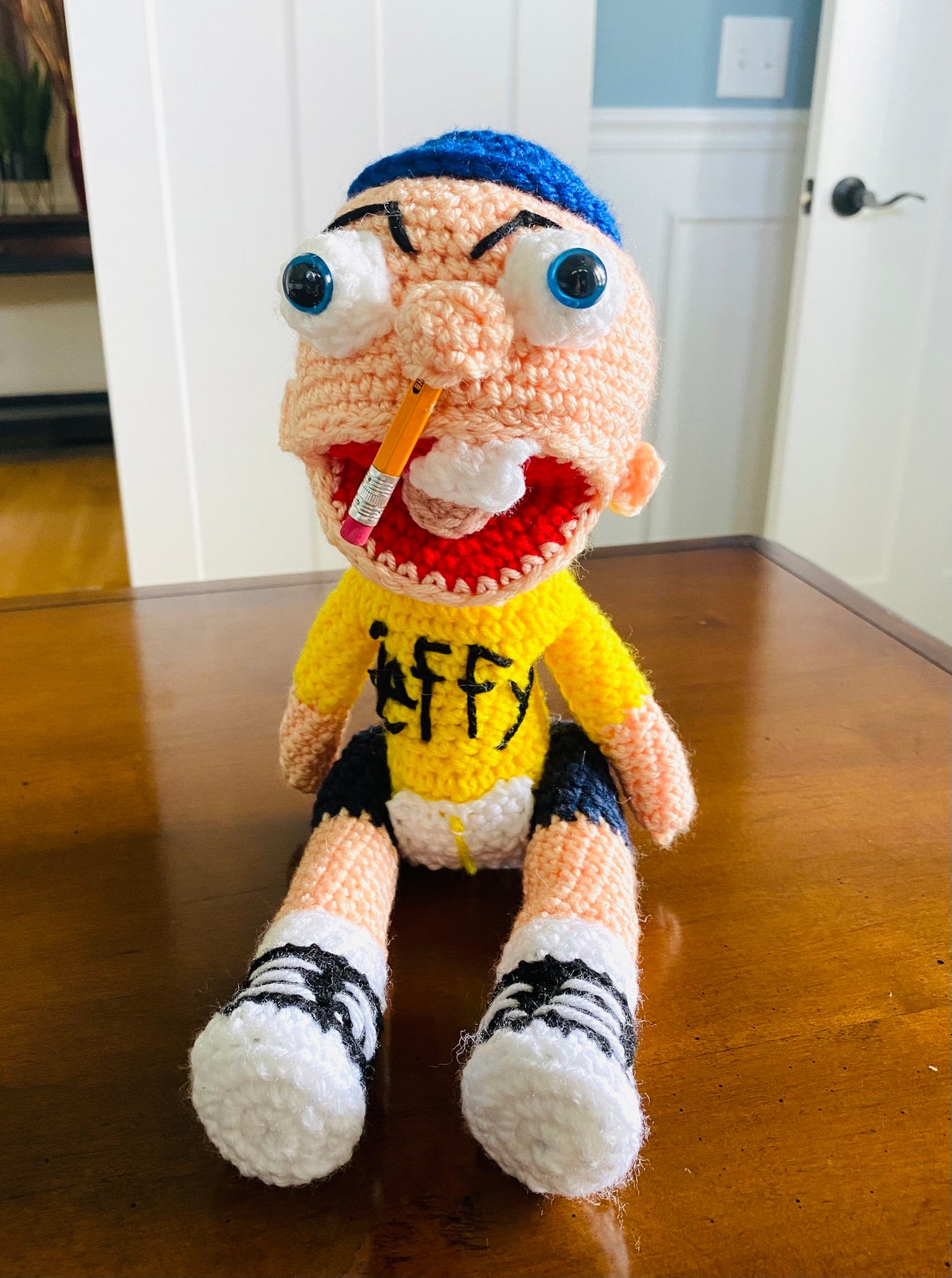 Pattern Jeffy Youtube Character Crochet Doll Stuffie - Etsy