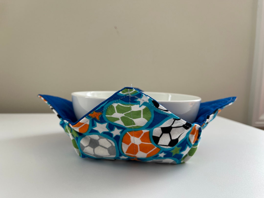 Cotton Reversible Soup Cozy – Soccer - Etsy